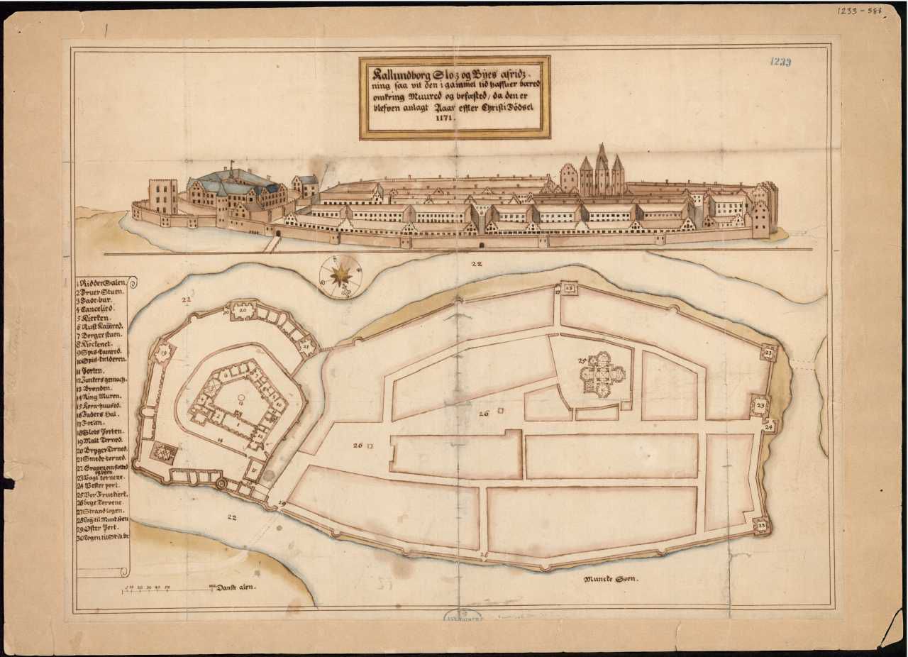 Kalundborg. Plan og prospekt - Nationalmuseets Samlinger Online