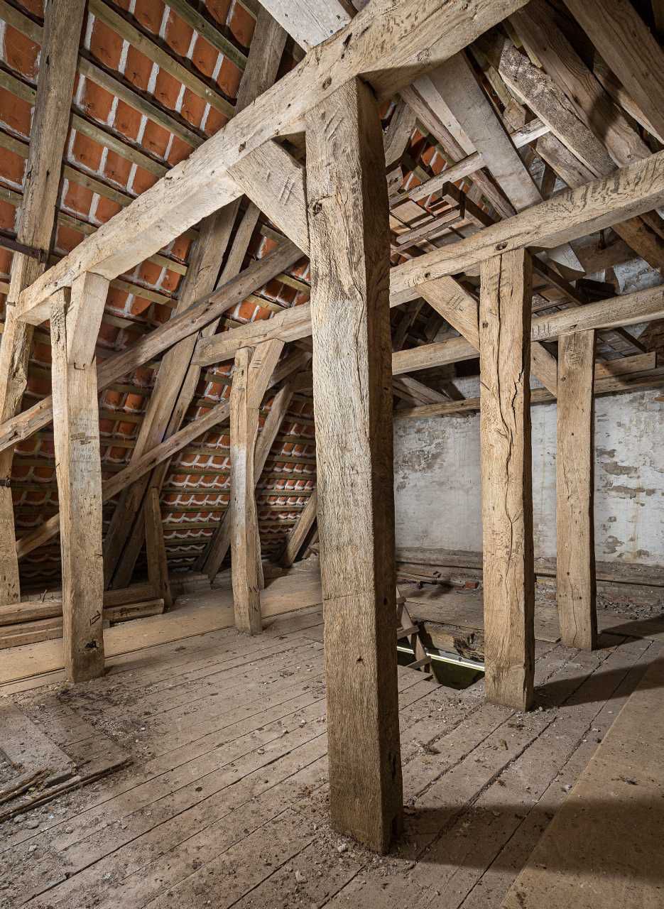 Underdel af spirkonstruktion o. 1594, Åstrup kirke - Nationalmuseets ...