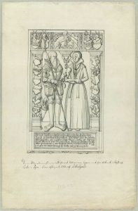 Tegning af gravsten nr. 3, Åstrup kirke - Nationalmuseets Samlinger Online