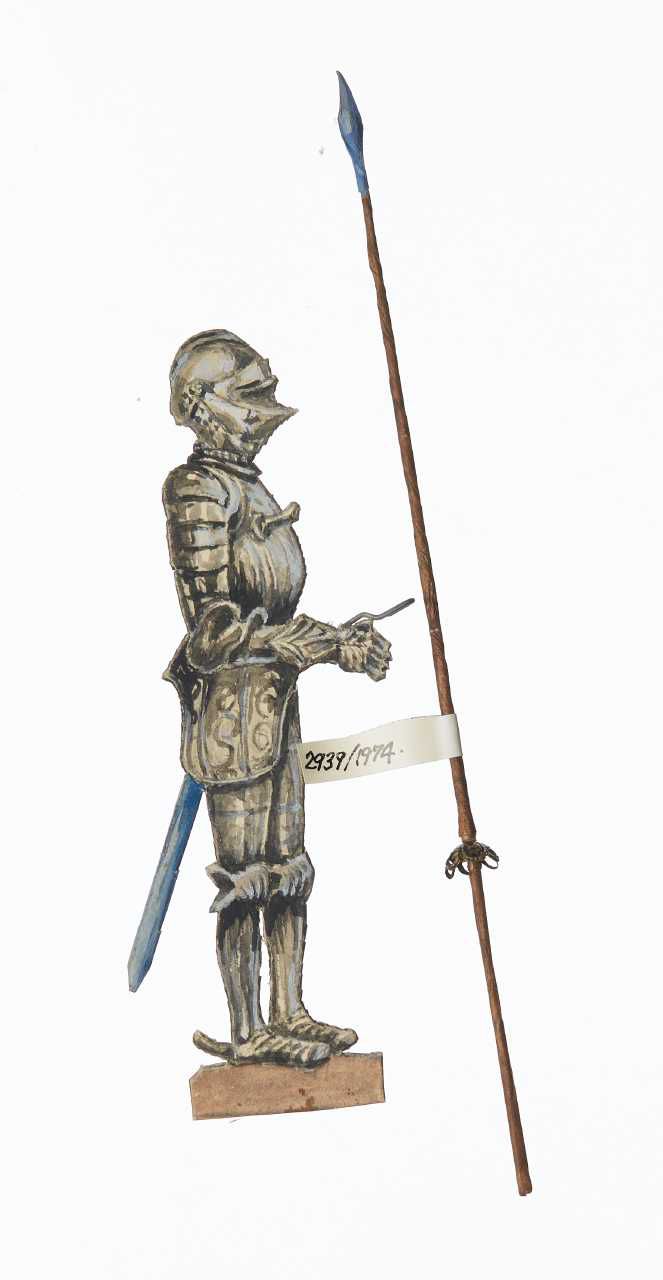 Figur til sal-dekorationer: Ridder i rustning, 2 dele - Nationalmuseets ...