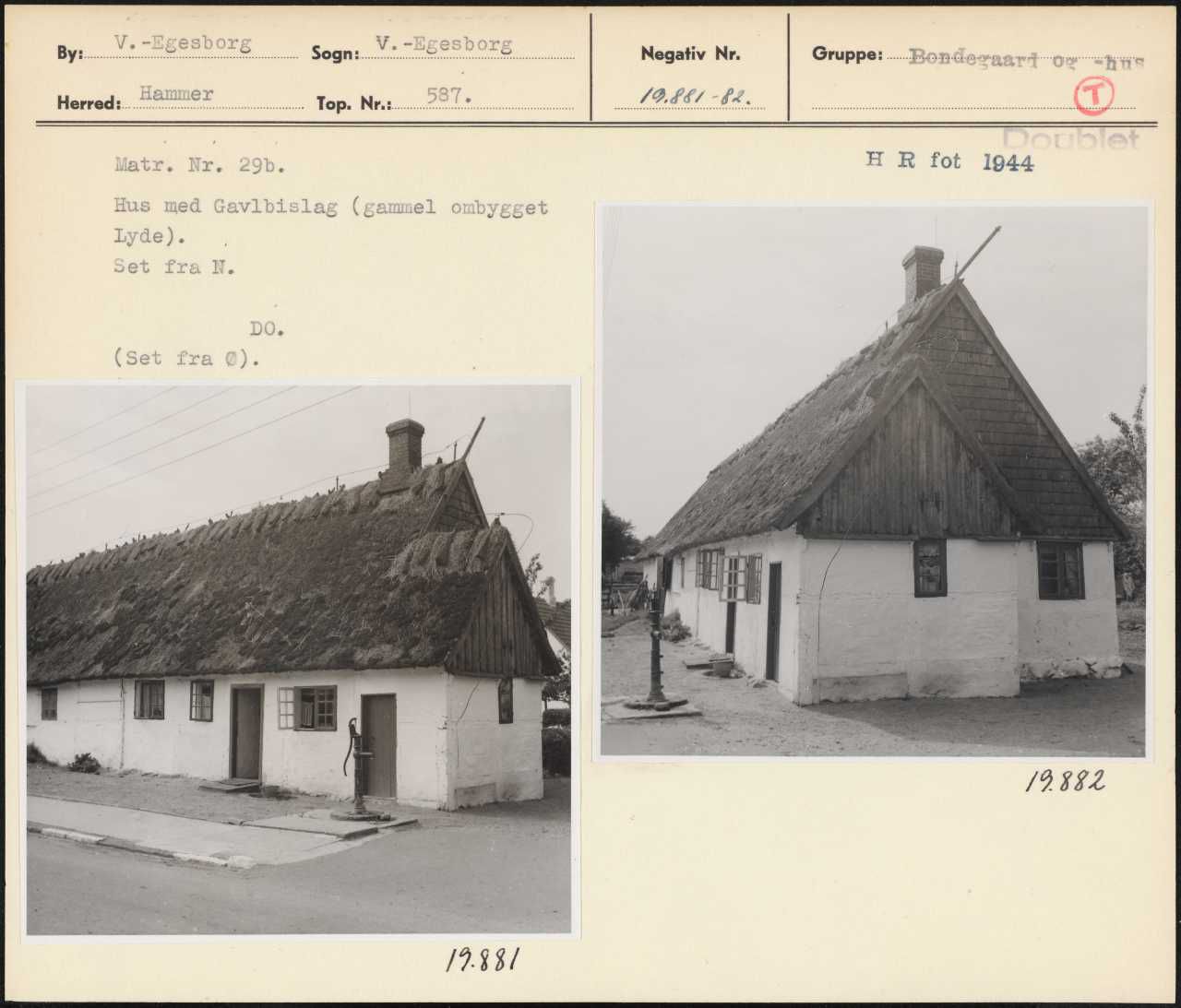 Bondegård, Hammer, 1944 - Nationalmuseets Samlinger Online