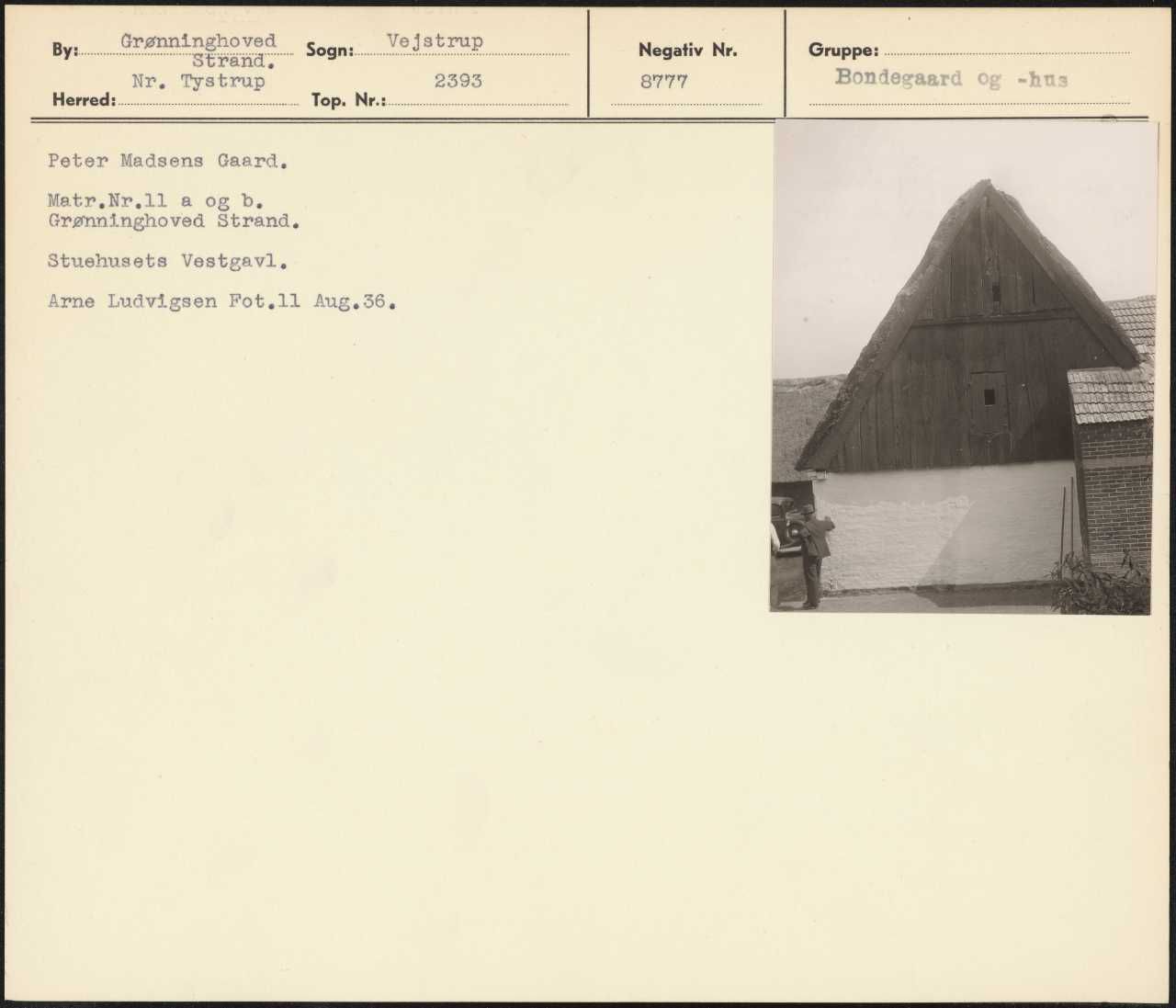 Bondegård, Grønninghoved, 1936 - Nationalmuseets Samlinger Online