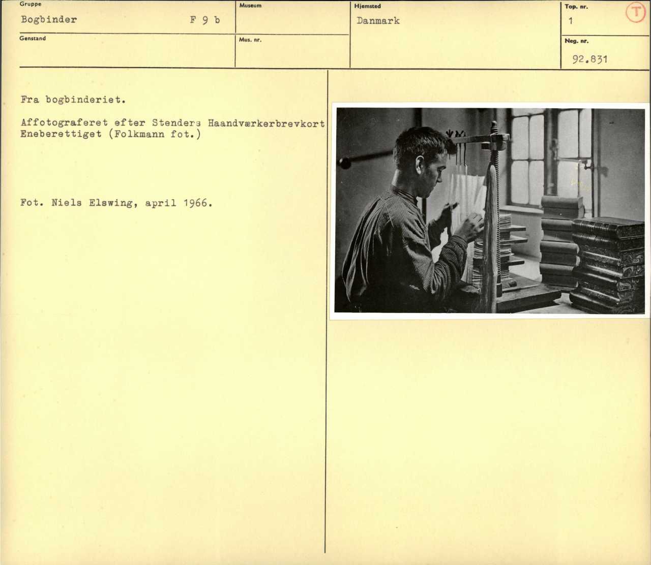Bogbinder - Nationalmuseets Samlinger Online